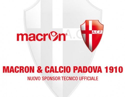 Macron sponsor tecnico del Padova, contratto triennale