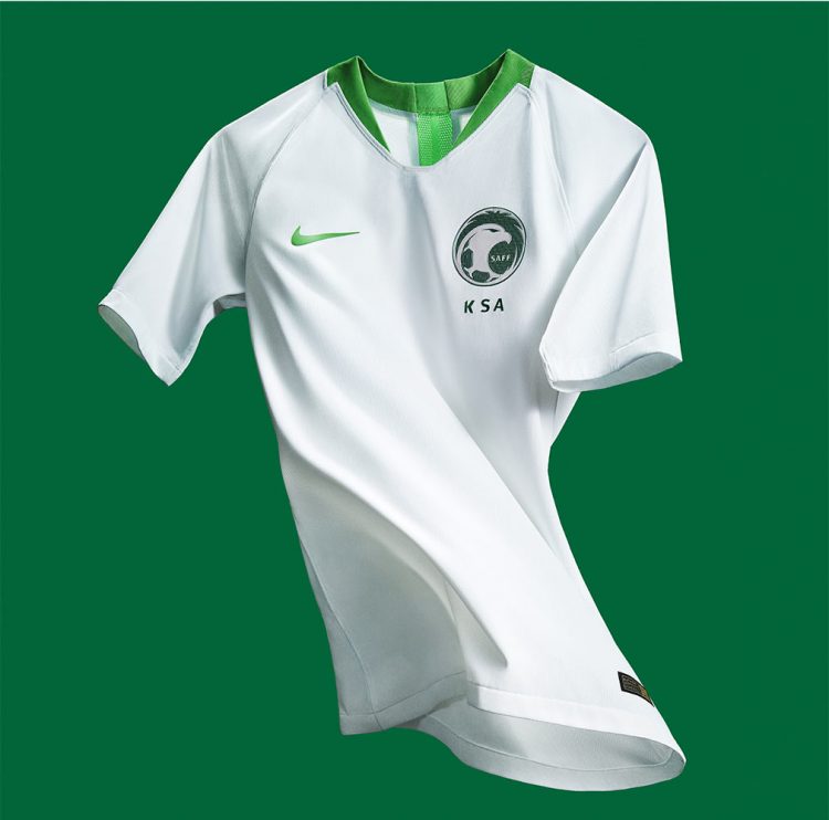 Maglie Arabia Saudita Mondiali 2018, massima semplicità per Nike