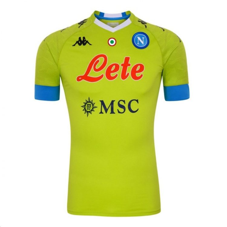 Maglie Napoli 2020-2021 Kappa, lo sponsor Lete è in rosso
