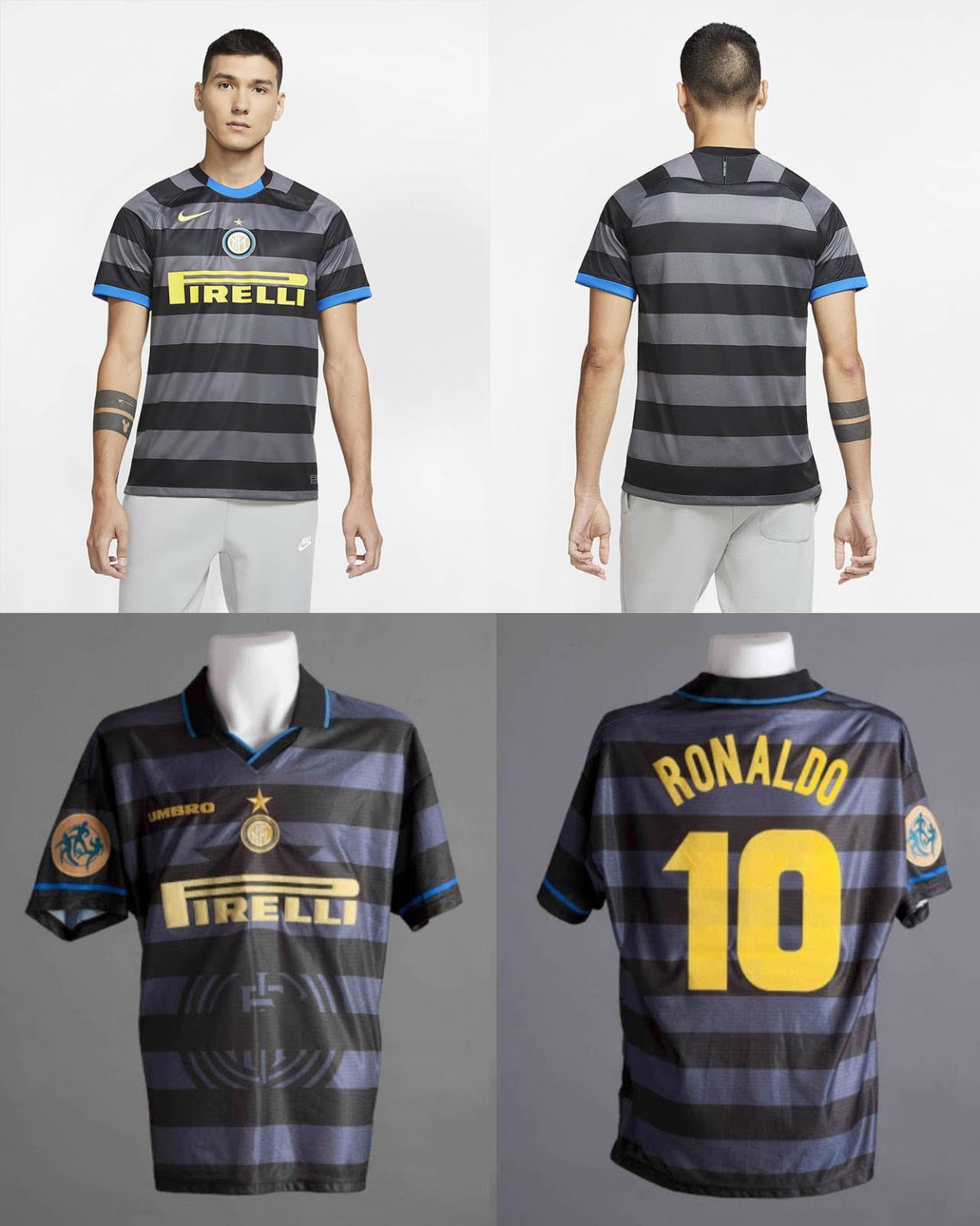 Terza maglia Inter 2020-2021, tornano le righe della Coppa Uefa 1998