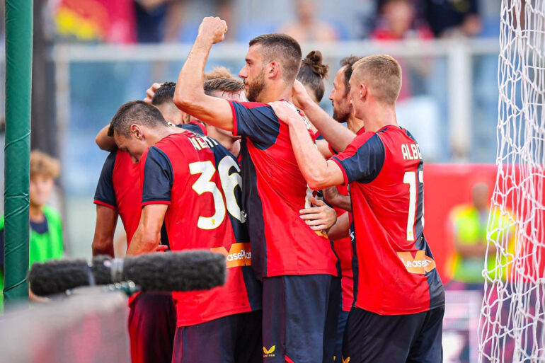 L'esordio di Castore con le maglie del Genoa 2022-2023